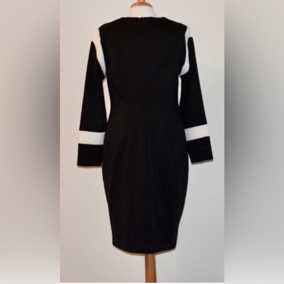 Monif C. | Dresses | Monif C Marcie Black And White Long Sleeve ...